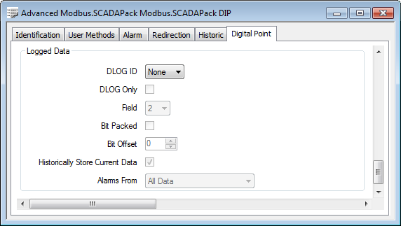 Scadapack Modbus Driver Guide Logged Data Properties Configuring Digital Points